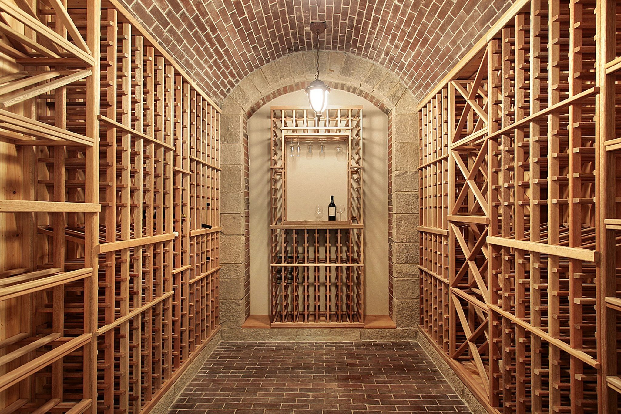 wine_cellar_arched_brick_wooden_01 - WineCellars.com® | We Design ...